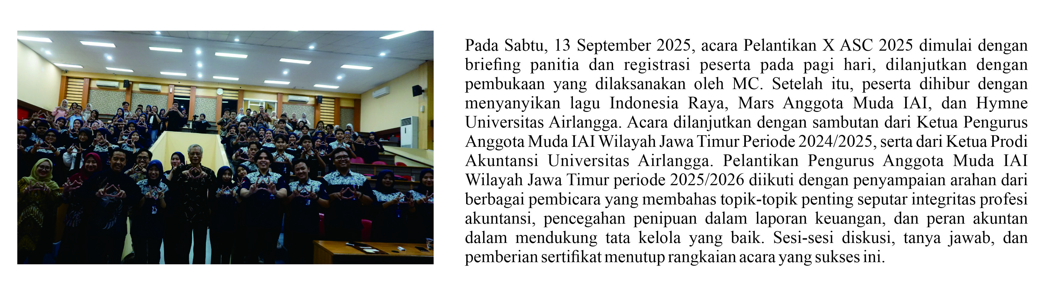 Kepengurusan Anggota Muda IAI Wilayah Jawa Timur Periode 2025 - 2026 | IAI Jawa Timur